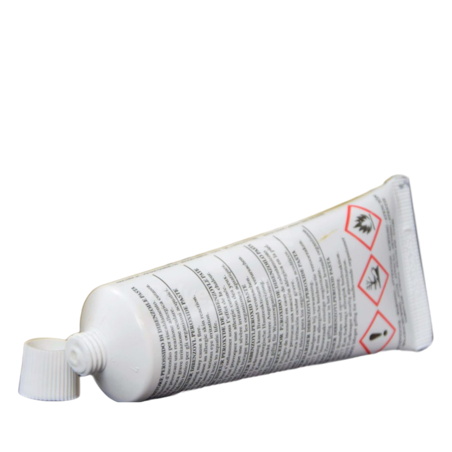 BPO verharder pasta wit, Voor polyesterhars en -plamuur | 50 gr | PS10228.1